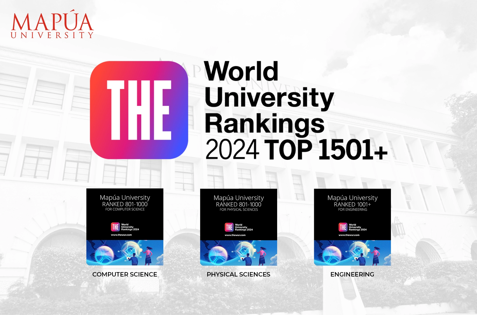 Map a University Secures Spot In The Times Higher Education World